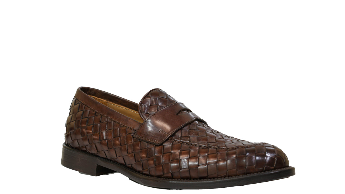 Stefano Stefani Men's Brown Woven Loafer 11237 40% OFF – Luisa Boutique