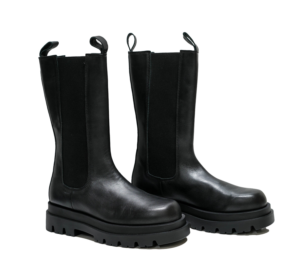 Roberto Serpentini Women's Leather Black Long Boots W0955 35% OFF ...