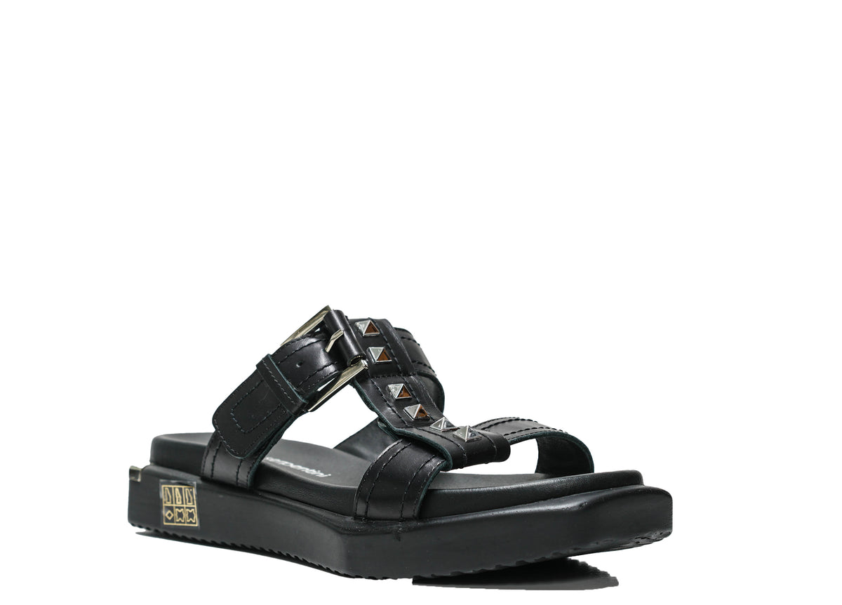 Roberto Serpentini Women's Black Leather Sandal 17501 Now $250 – Luisa ...