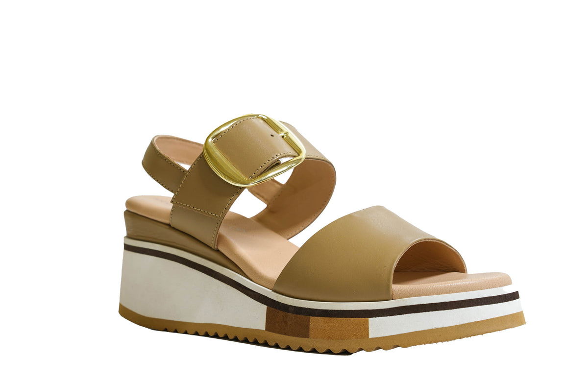 Roberto Serpentini Women's Tan Stripe Sandal 5126 35% OFF – Luisa Boutique