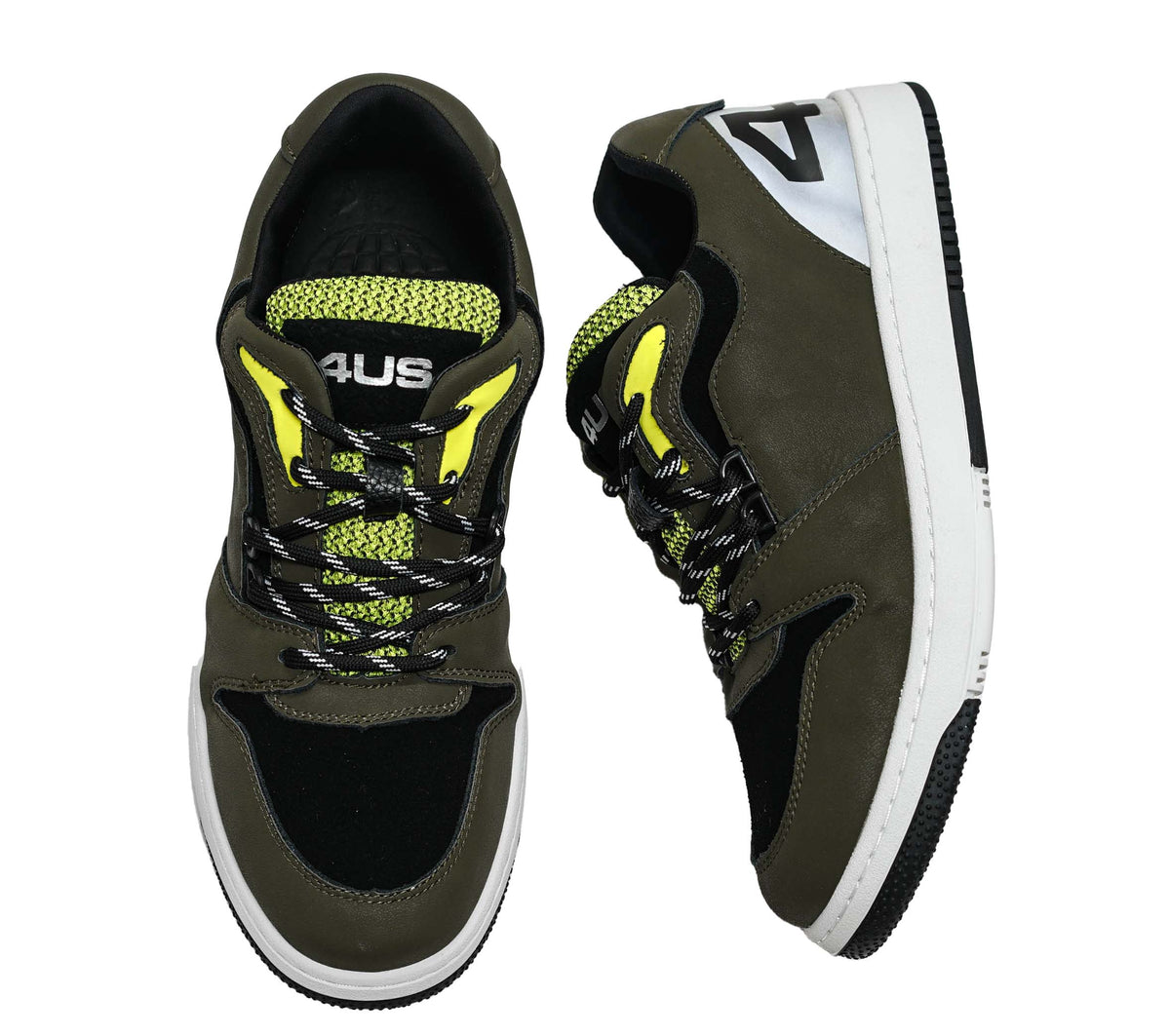 Cesare Paciotti 4US Men’s Military & Yellow Sneaker BB9012 – Luisa Boutique