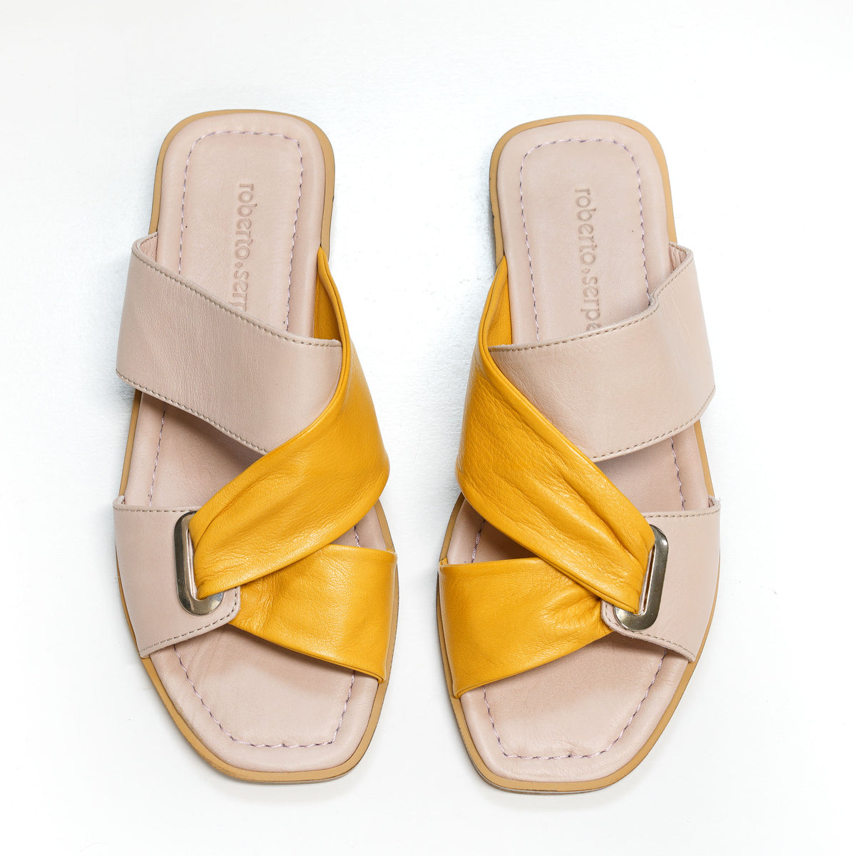 Roberto Serpentini Women's Cipria Flat Sandal 48420 – Luisa Boutique