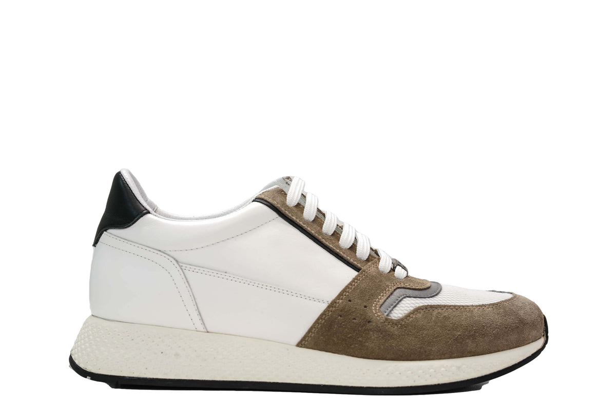 Roberto Serpentini Men's White & Taupe Sneaker 1966 30% oFF – Luisa ...