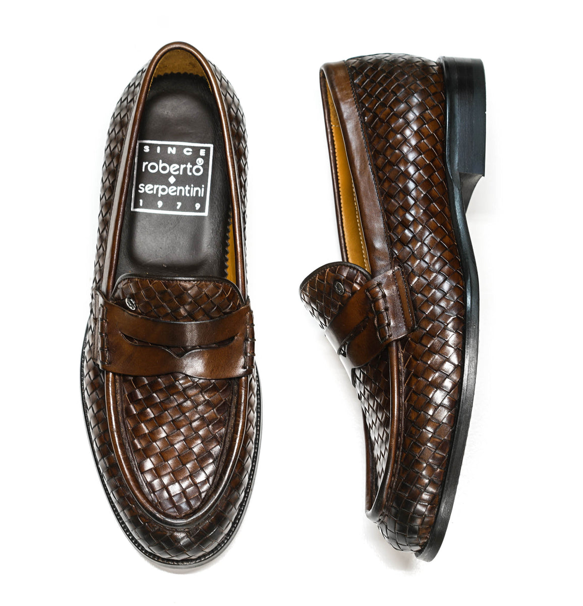 Roberto Serpentini Men's TDM Woven Leather Loafer 55713 30%OFF – Luisa ...